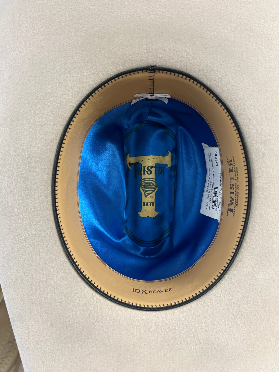 M&F FELT HAT BONE 10X T7645445 – Double D Western LLC
